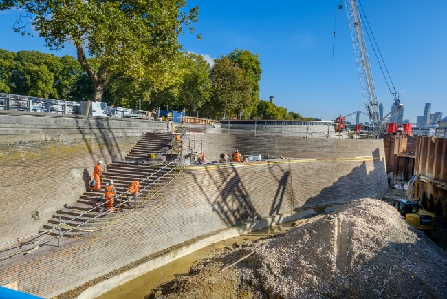Tideway | Intertidal terraces complete at Chelsea Embankment
